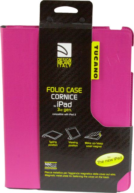 Tucano Cornice Super Slim iPad Folio, iPad 2/3/4, Fuchsia | Tucano ...